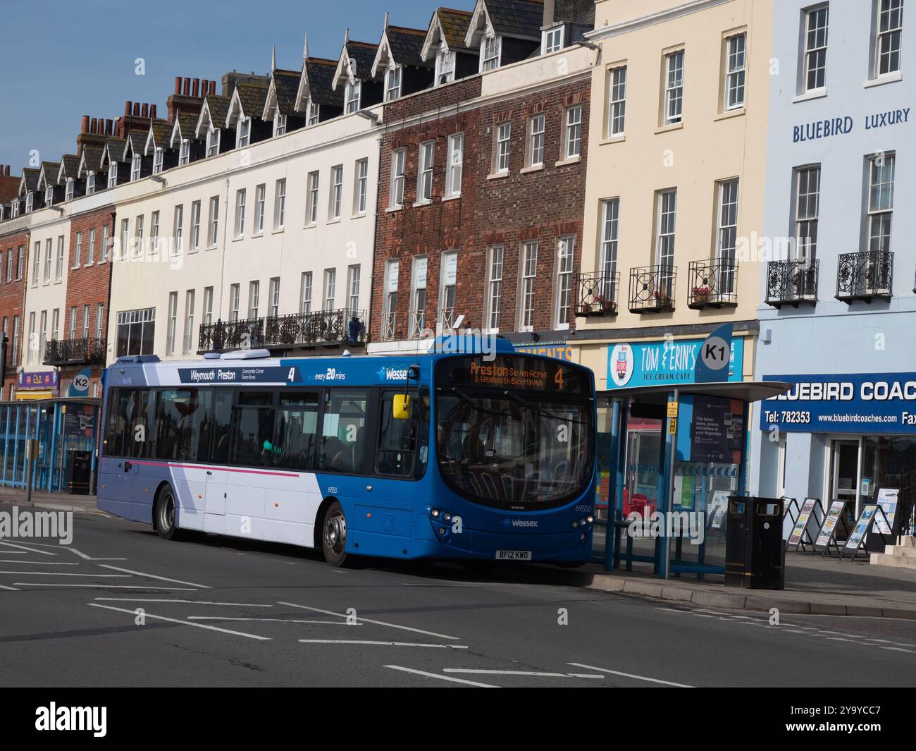 First Hampshire & Dorset Volvo bus in Weymouth Stock Photo - Alamy