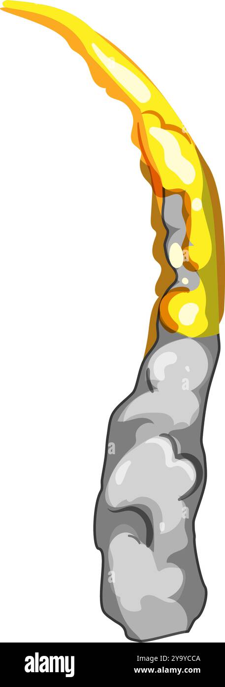 flame rocket fire trail cartoon vector illustration Stock Vector Image ...