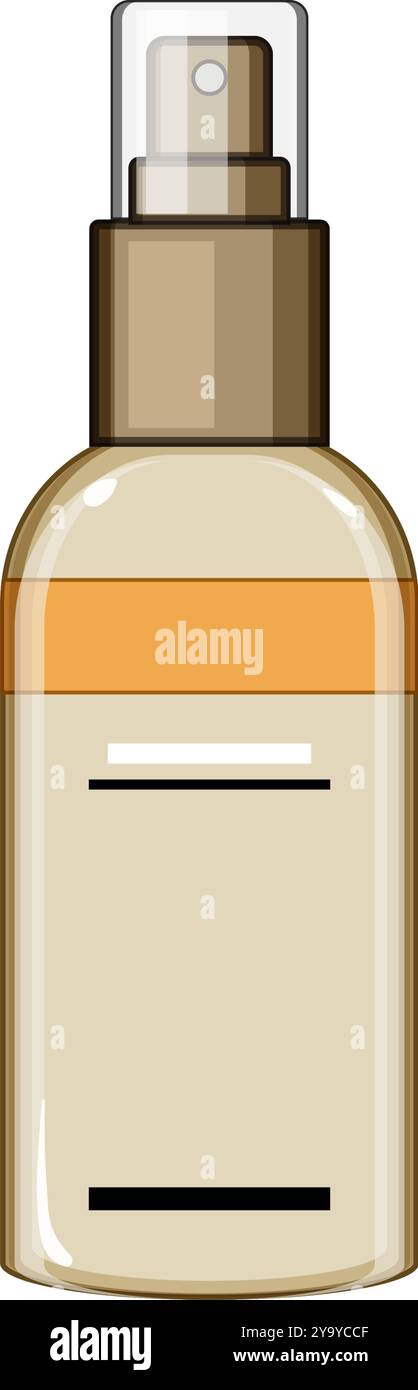 lasting setting spray cartoon vector illustration Stock Vector Image ...