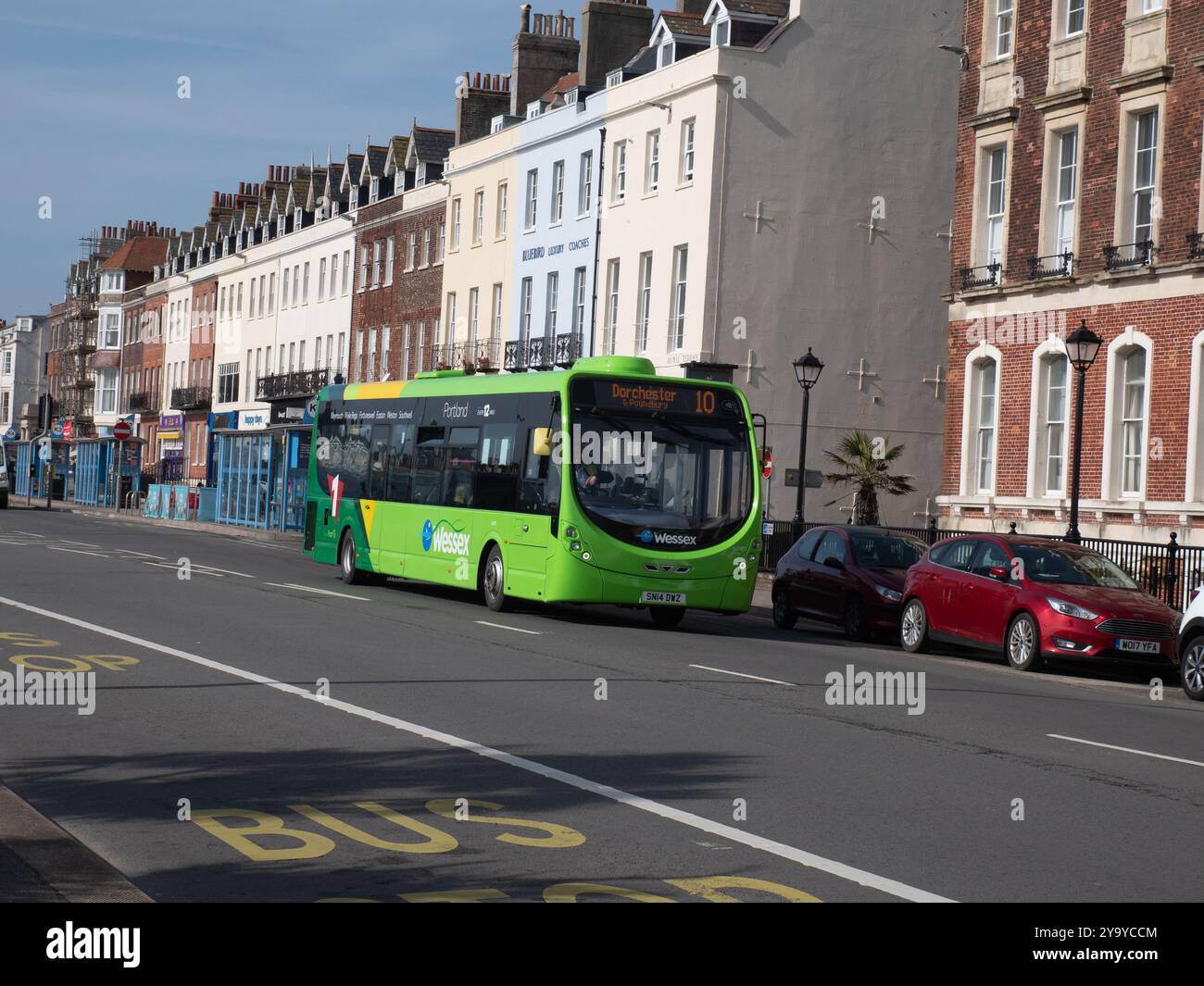 First Hampshire & Dorset Wright bus in Weymouth Stock Photo - Alamy