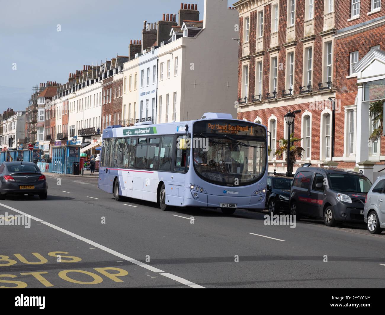 First Hampshire & Dorset Volvo bus in Weymouth Stock Photo - Alamy