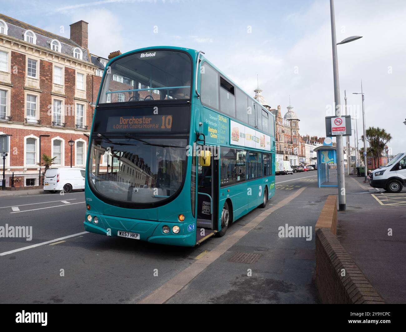 First Hampshire & Dorset Volvo bus in Weymouth Stock Photo - Alamy