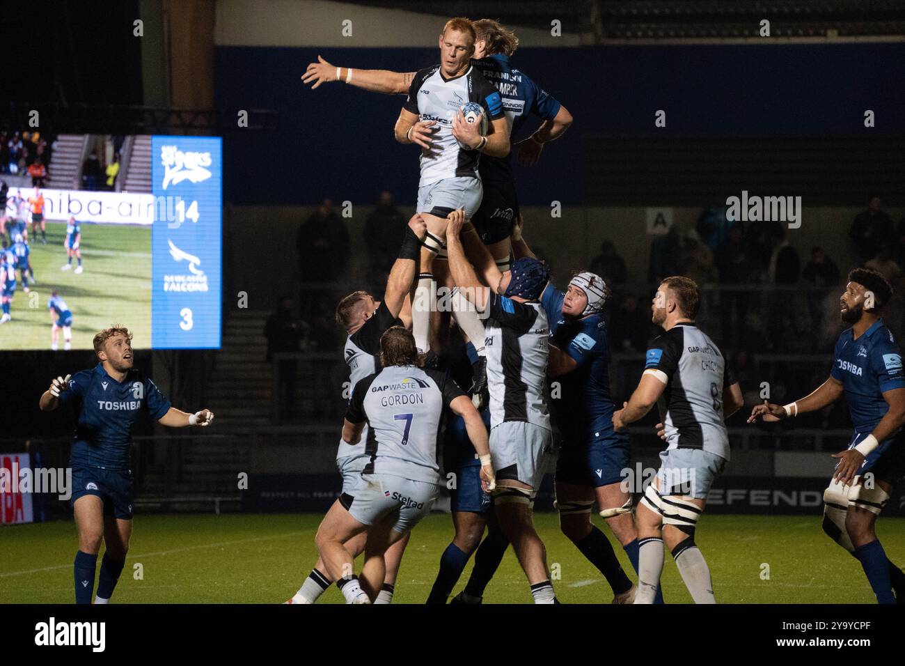 Sale Sharks vs Newcastle Falcons - Gallagher Premiership Rugby - 11th ...