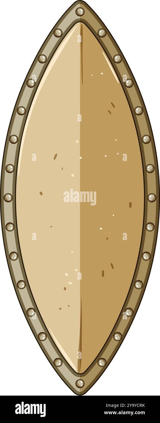 honor shield knight cartoon vector illustration Stock Vector Image ...