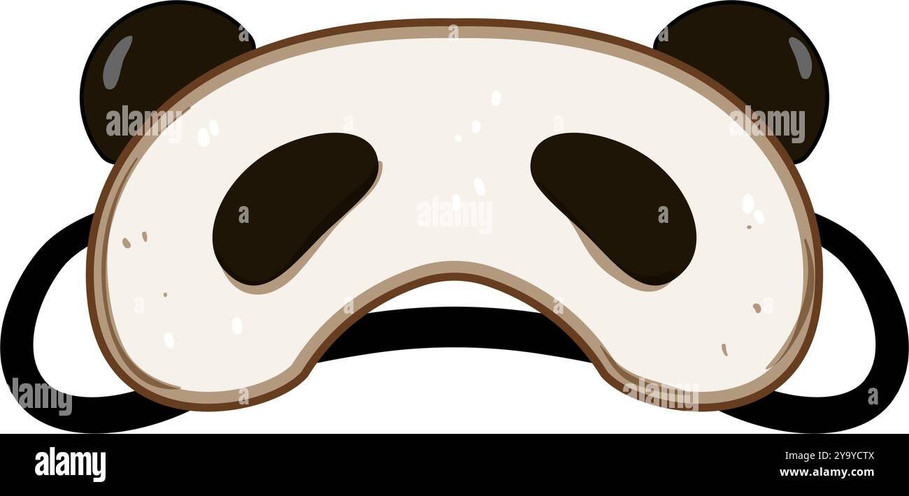darkness sleep mask eye cartoon vector illustration Stock Vector Image ...