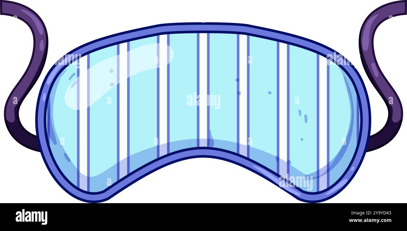 relaxation sleep mask eye cartoon vector illustration Stock Vector ...