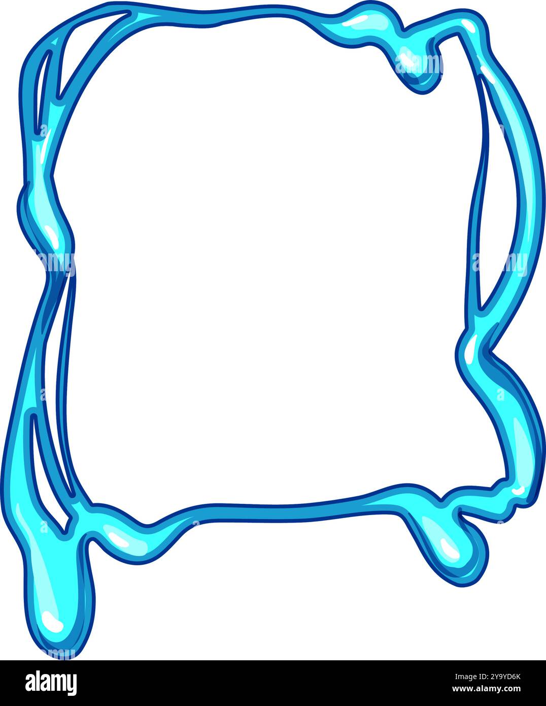 diy slime frame cartoon vector illustration Stock Vector Image & Art ...