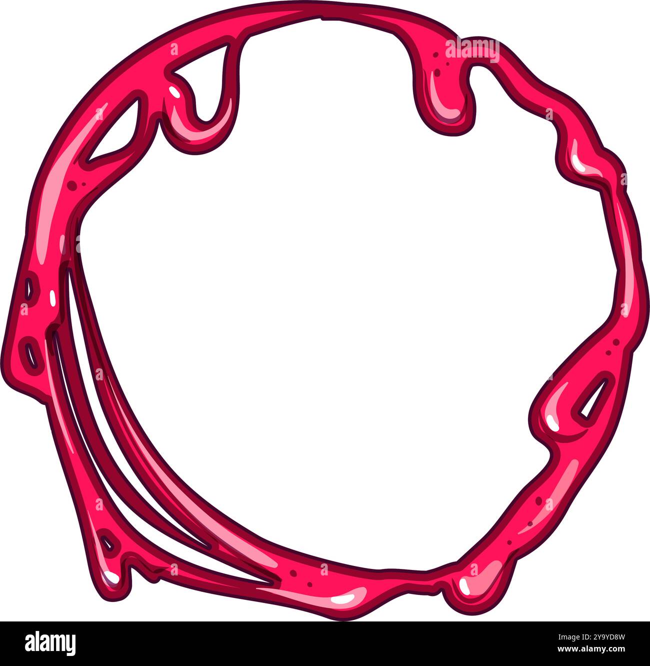 texture slime frame cartoon vector illustration Stock Vector Image ...