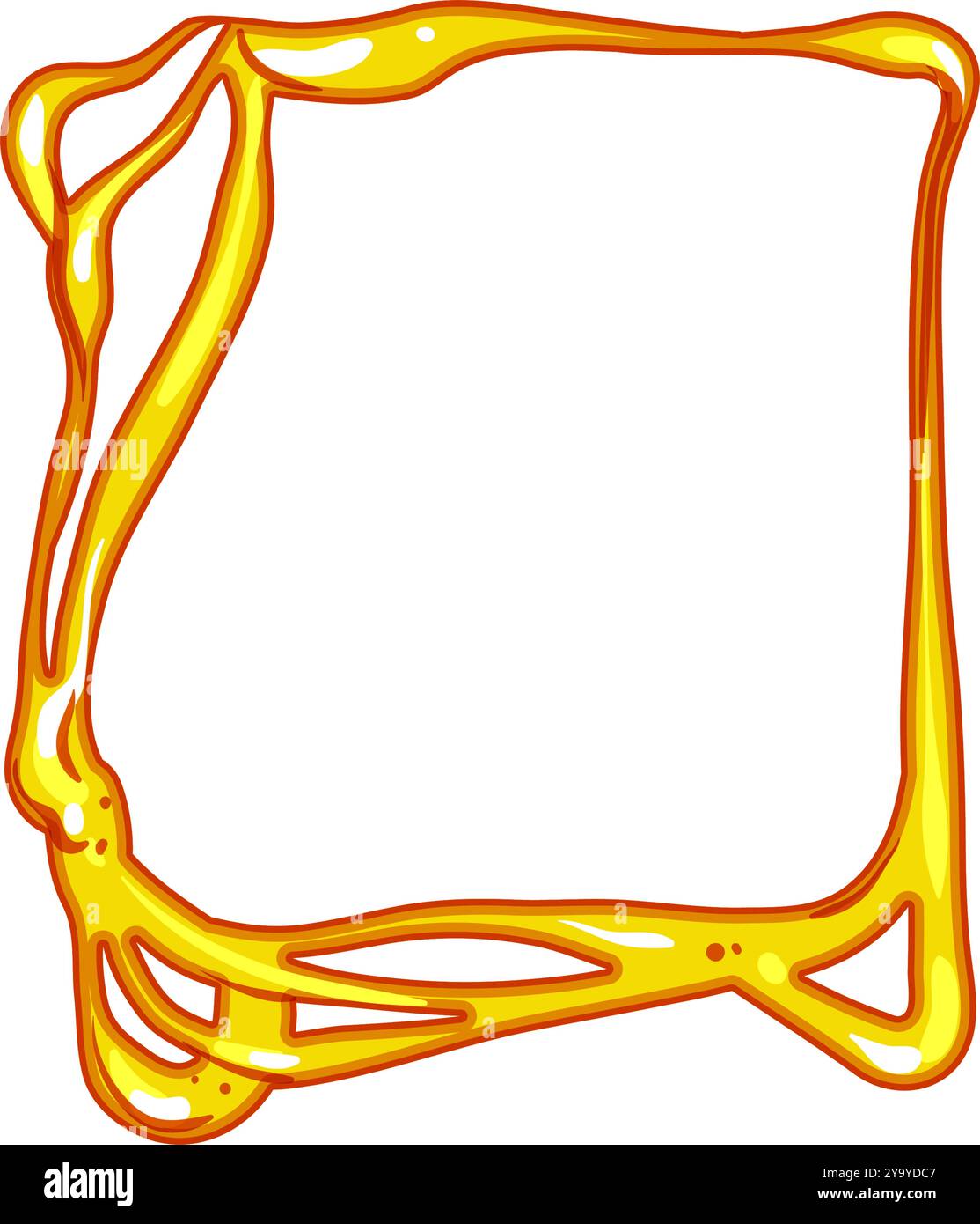 gooey slime frame cartoon vector illustration Stock Vector Image & Art ...