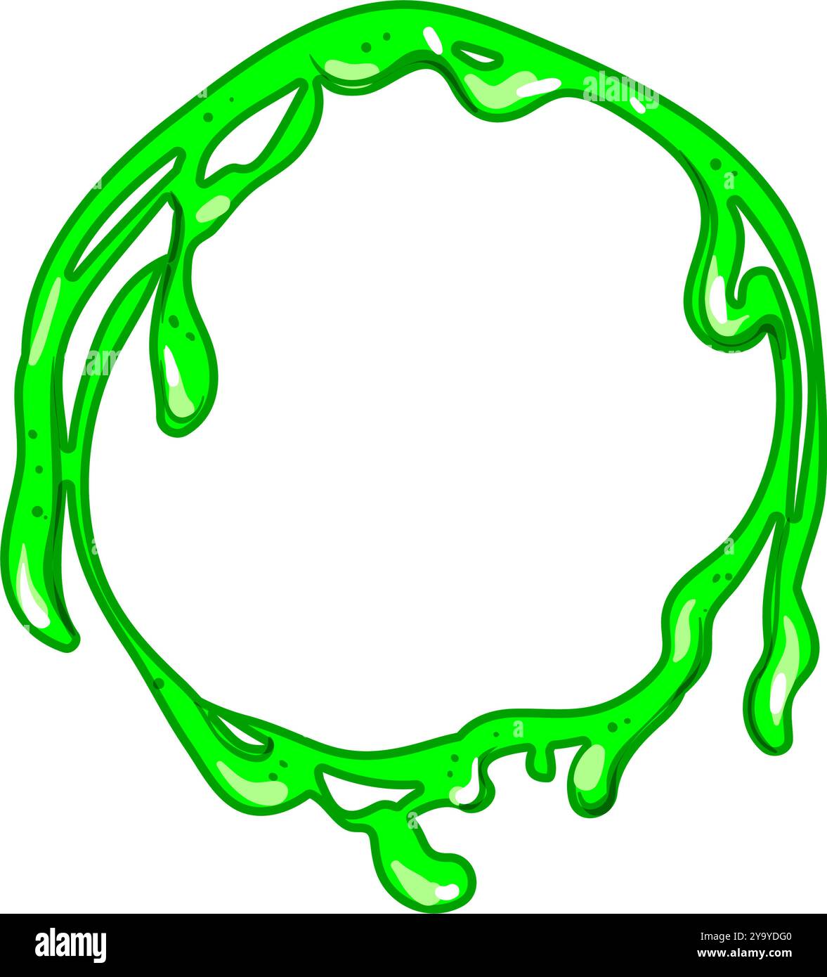 fun slime frame cartoon vector illustration Stock Vector Image & Art ...
