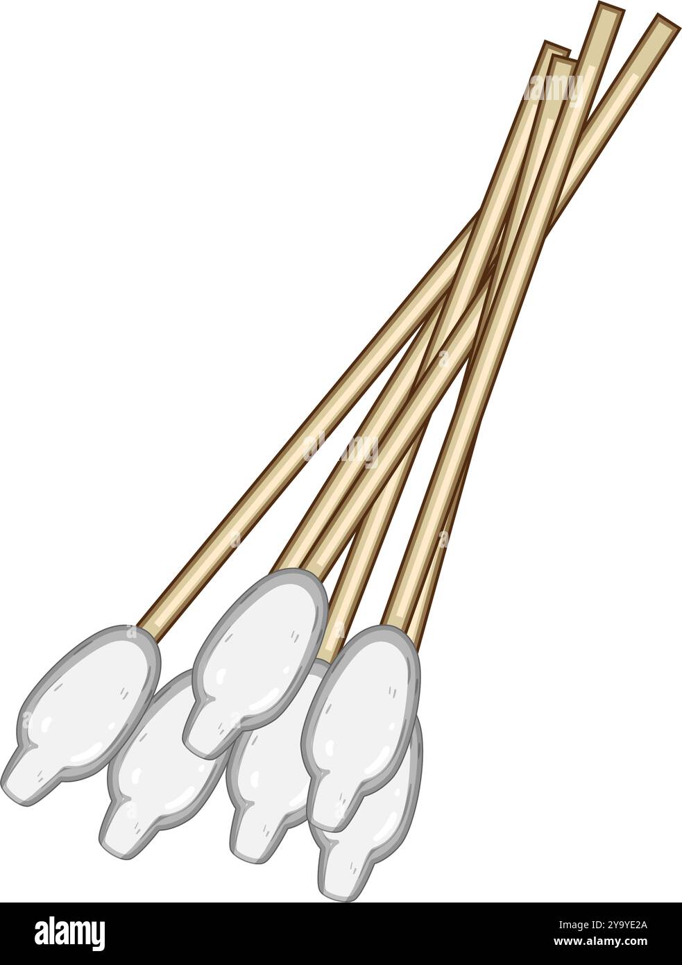 hygiene sterile swab cartoon vector illustration Stock Vector Image ...