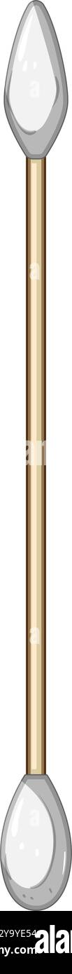 contamination sterile swab cartoon vector illustration Stock Vector ...