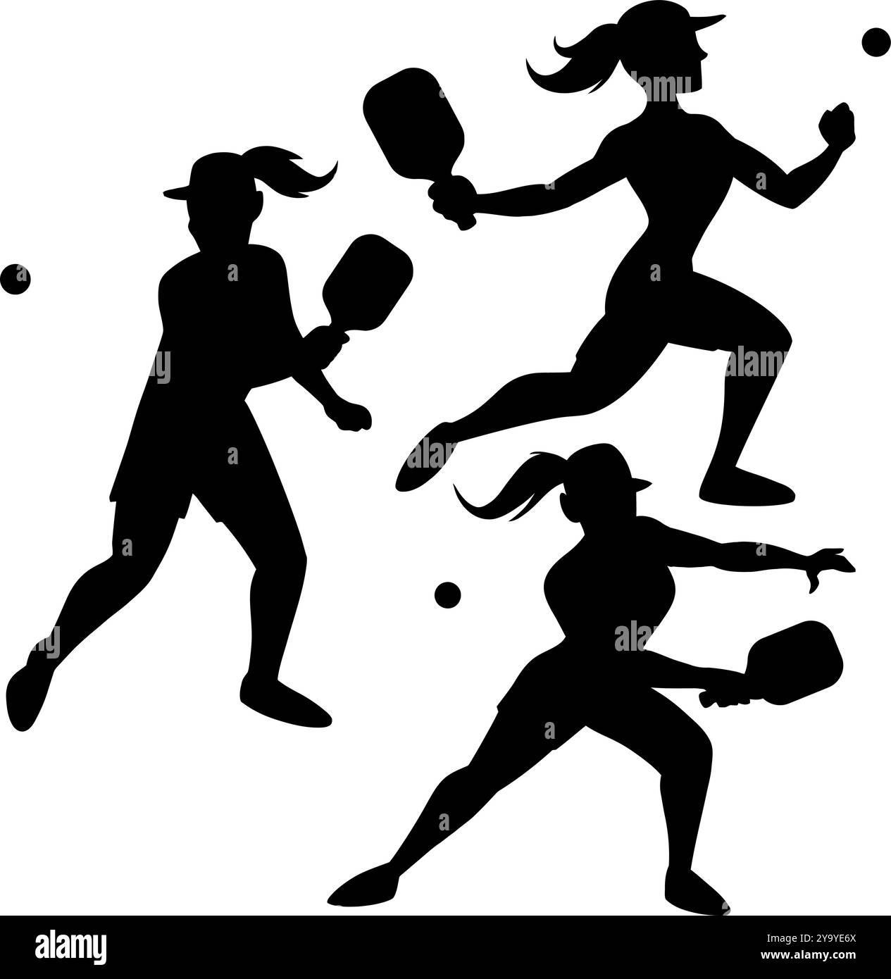 Game pickleball Black and White Stock Photos & Images - Alamy