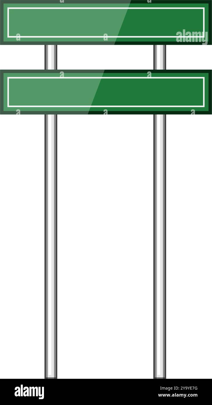 al street sign green cartoon vector illustration Stock Vector Image ...