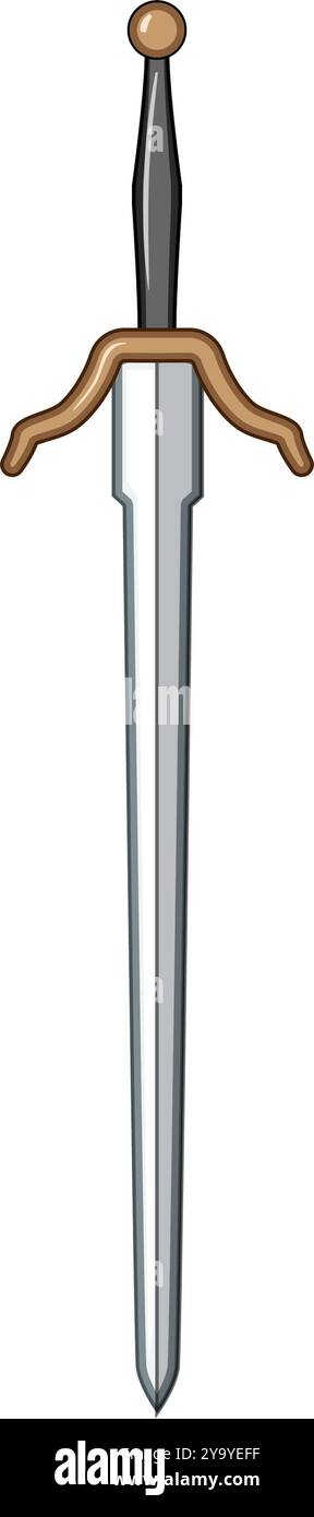 armor sword knight cartoon vector illustration Stock Vector Image & Art ...