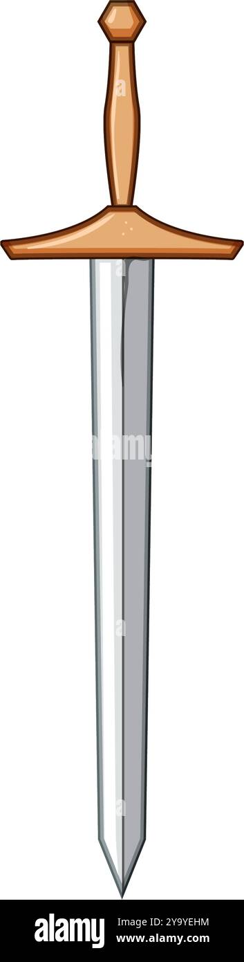 quest sword knight cartoon vector illustration Stock Vector Image & Art ...