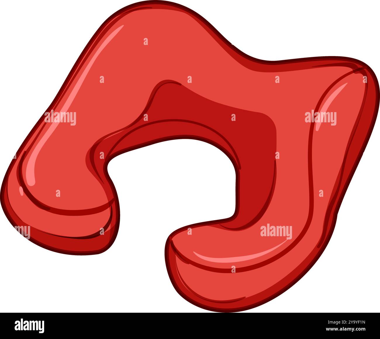 versatile travel pillow cartoon vector illustration Stock Vector Image ...