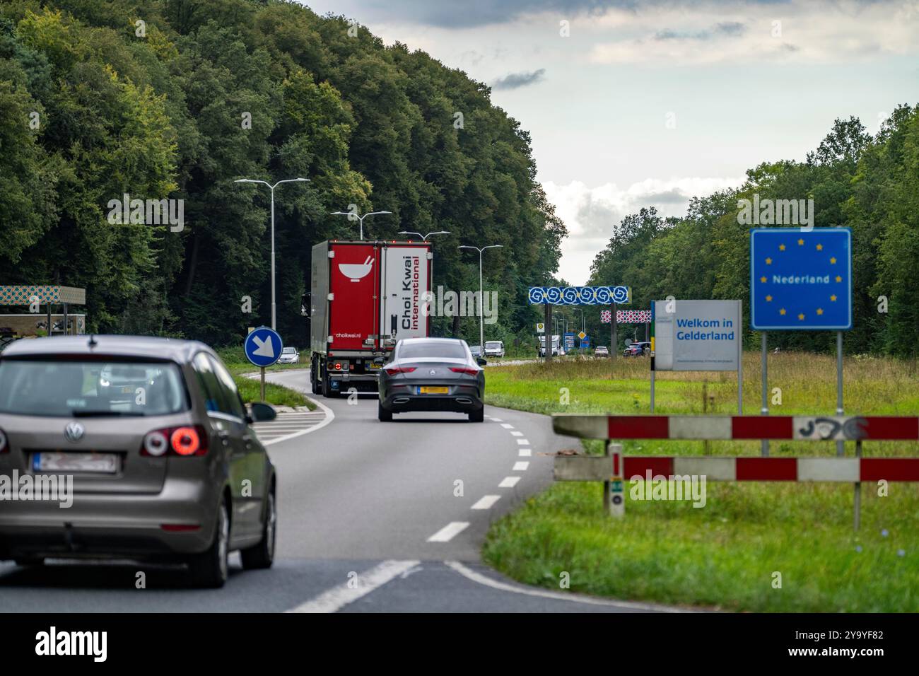 Green border, border crossing without controls, near Kranenburg ...