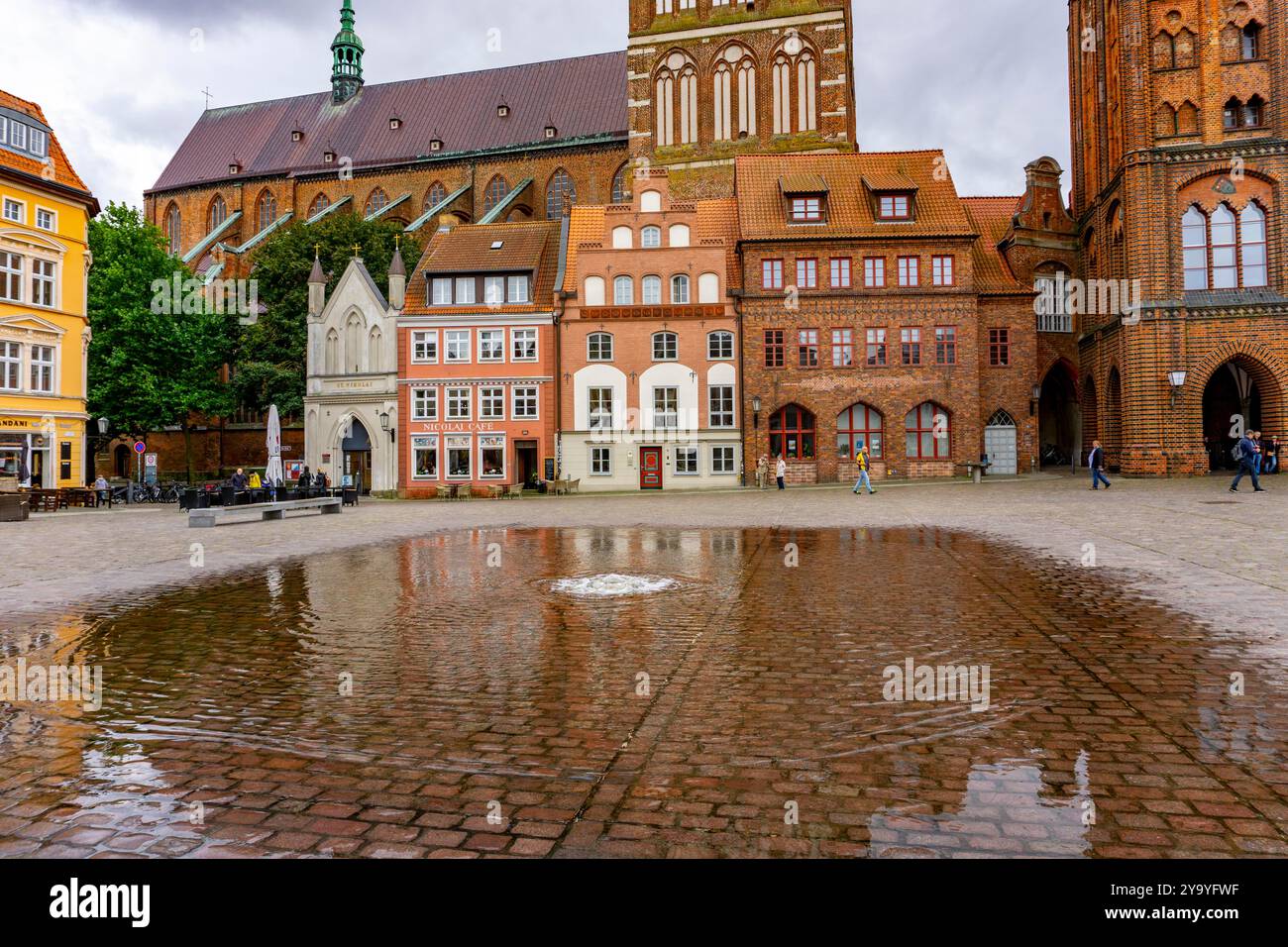 The historic old town of Stralsund, UNESCO World Heritage Site, town ...