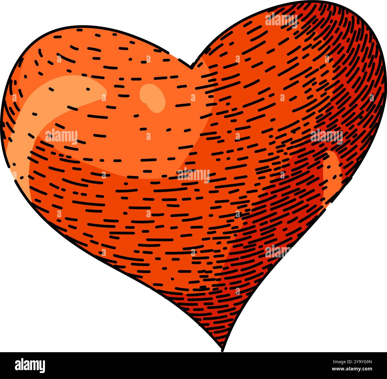 pulse heart sketch hand drawn vector Stock Vector Image & Art - Alamy