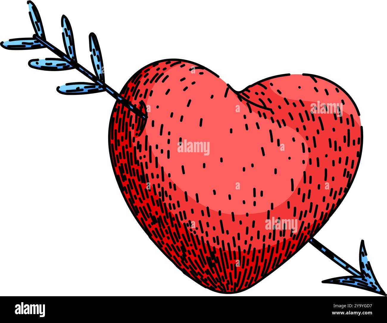 cardiovascular heart sketch hand drawn vector Stock Vector Image & Art ...