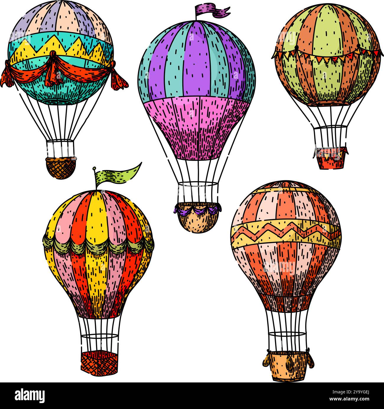 Hot air balloon burners Cut Out Stock Images & Pictures - Alamy