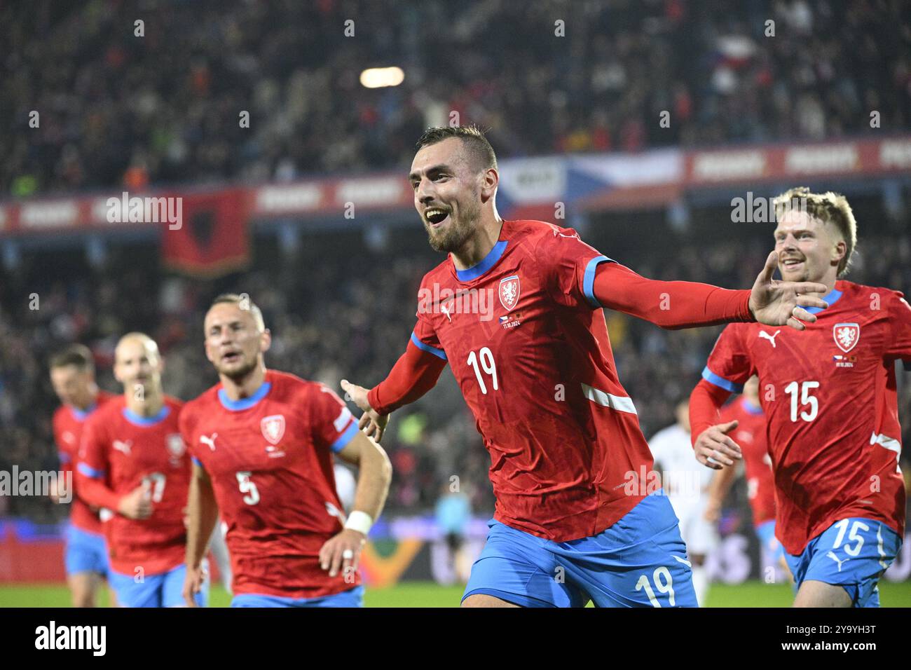 Prague, Czech Republic. 11th Oct, 2024. Tomas Chory (CZE) celebrates ...