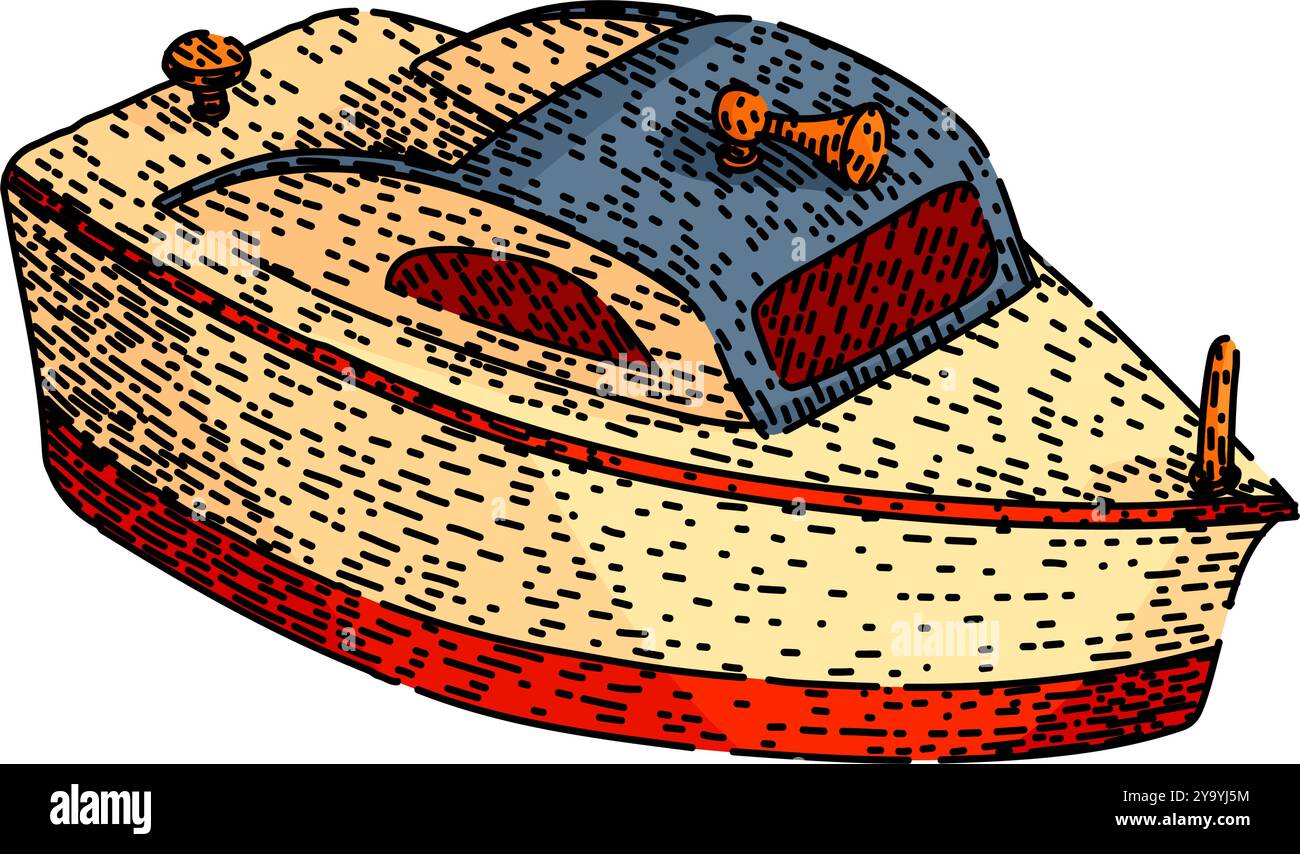 kayak toy boat sketch hand drawn vector Stock Vector Image & Art - Alamy