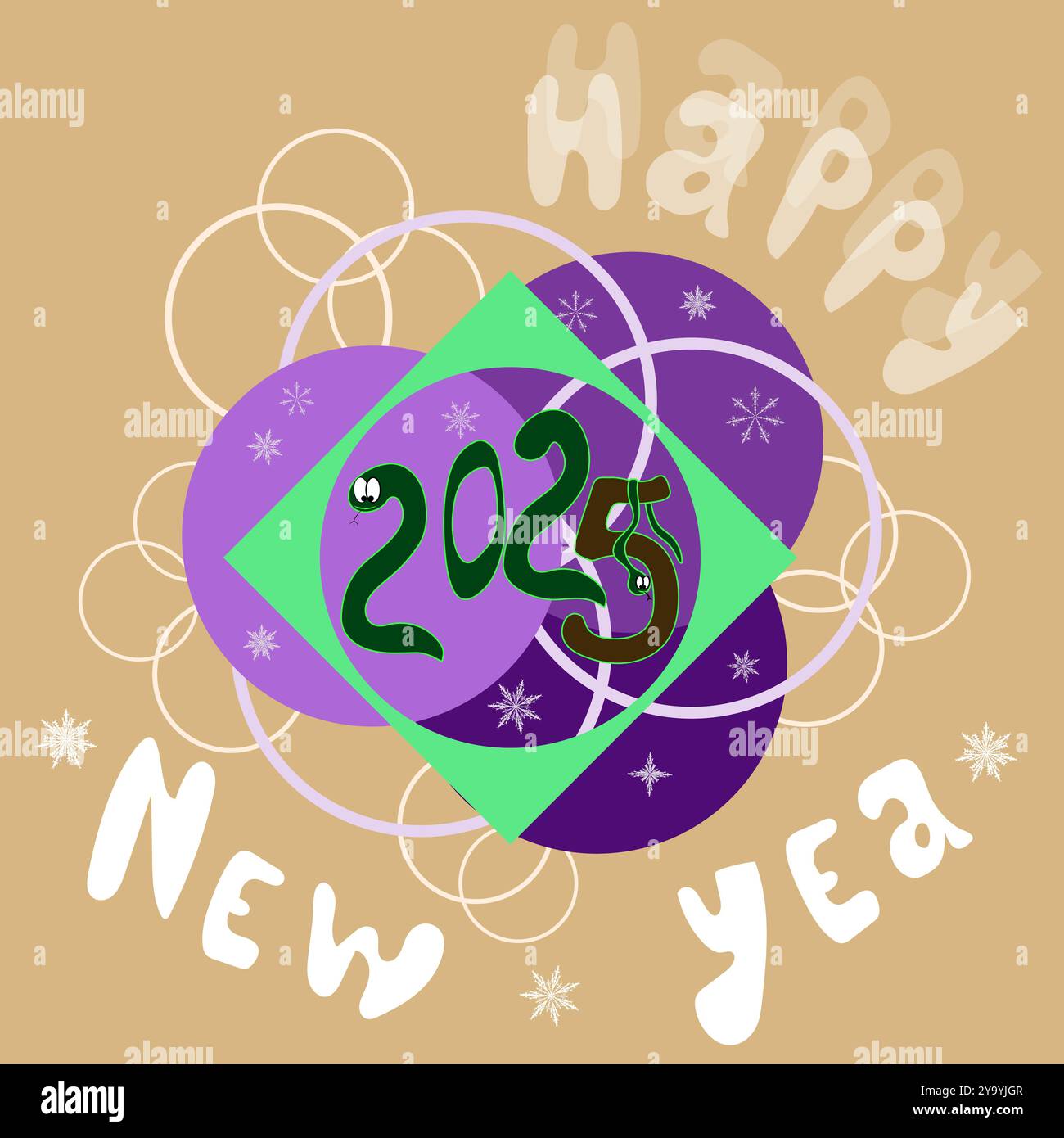 2025 year snake isolated hi-res stock photography and images - Alamy
