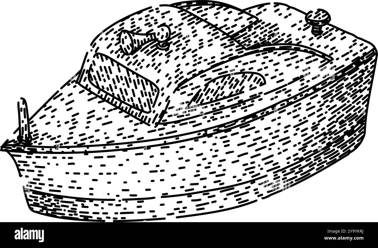 kayak toy boat sketch hand drawn vector Stock Vector Image & Art - Alamy