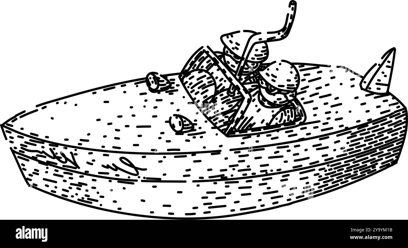 canoe toy boat sketch hand drawn vector Stock Vector Image & Art - Alamy