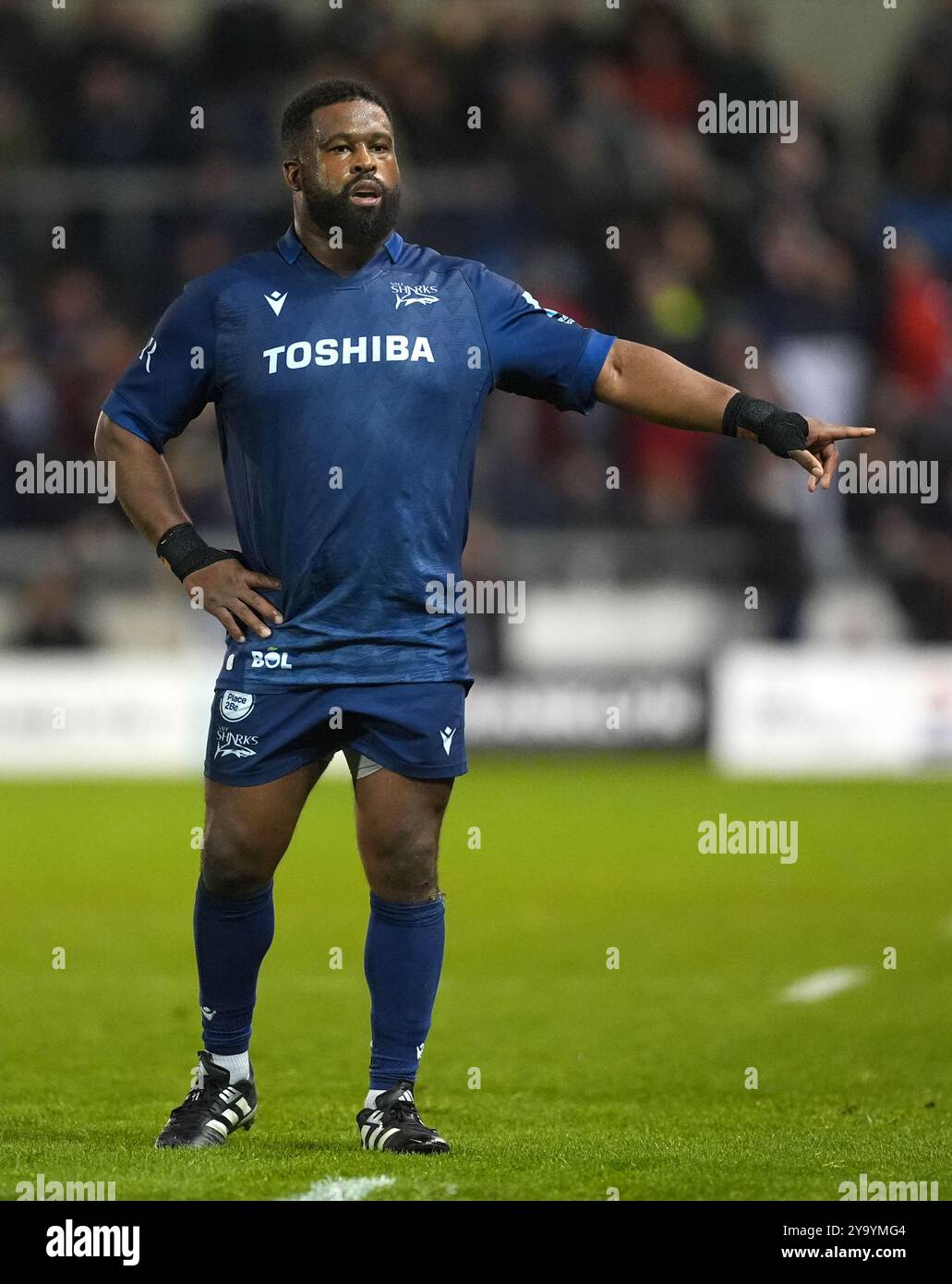 Sale Sharks' Simon McIntyre during the Gallagher Premiership match at ...