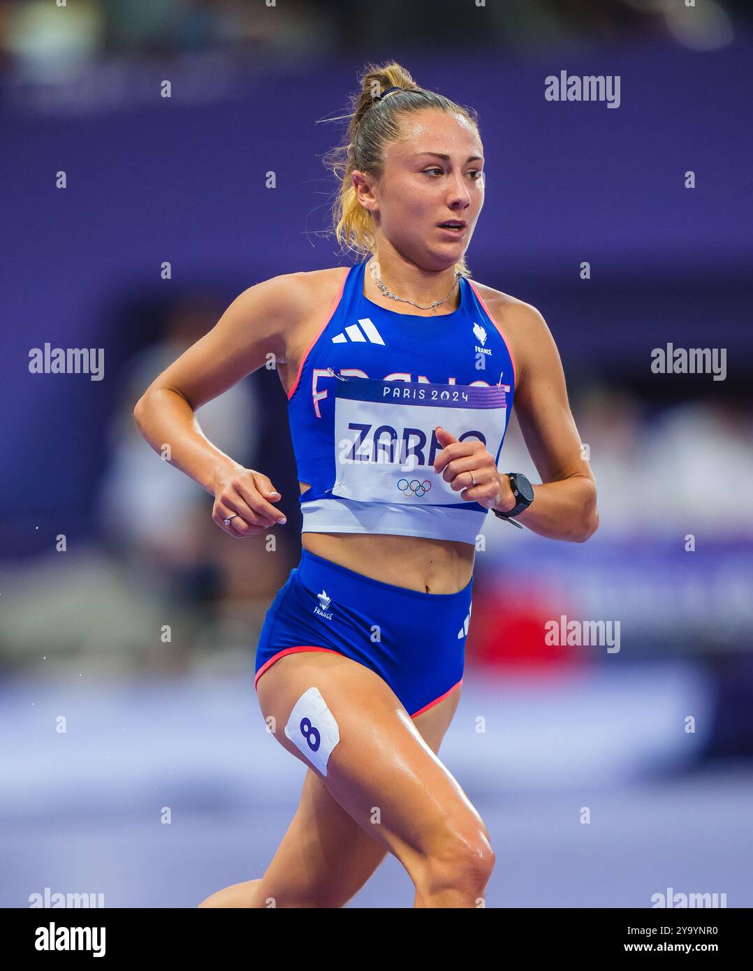 Alessia Zarbo participating in the 10.000 meters at the Paris 2024 ...