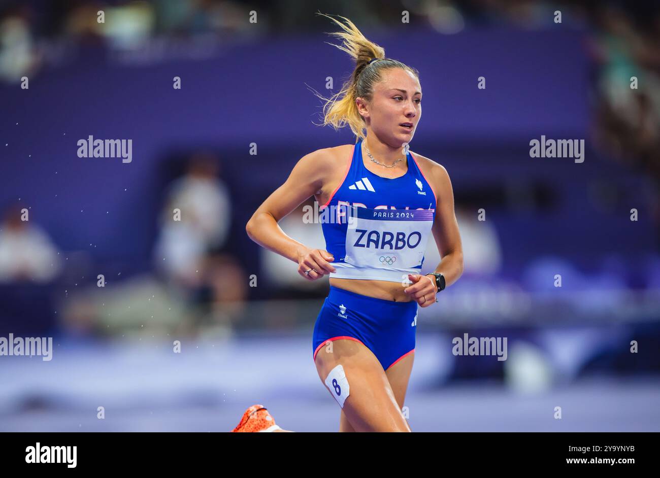 Alessia Zarbo participating in the 10.000 meters at the Paris 2024 ...