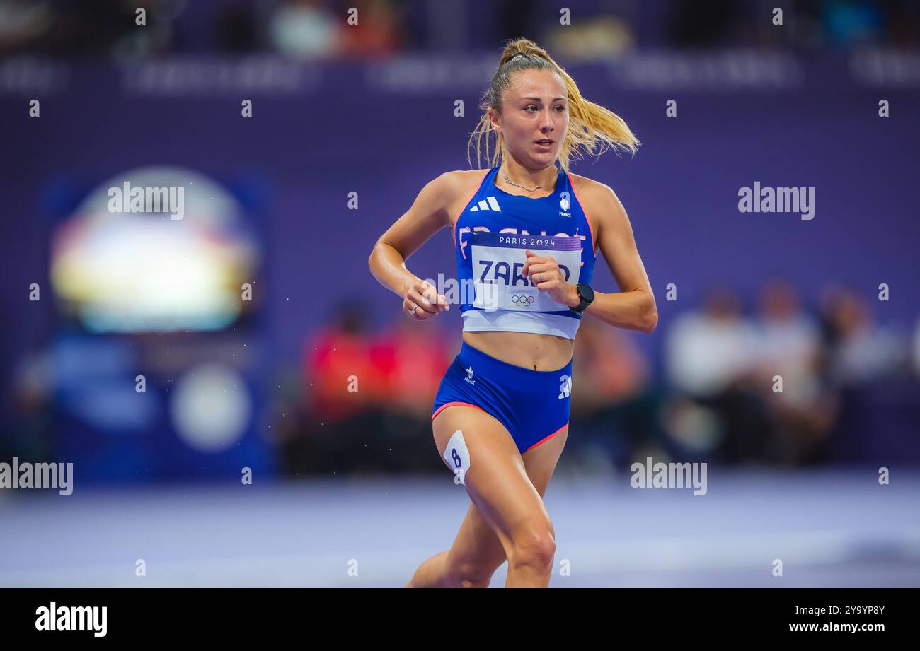 Alessia Zarbo participating in the 10.000 meters at the Paris 2024 ...