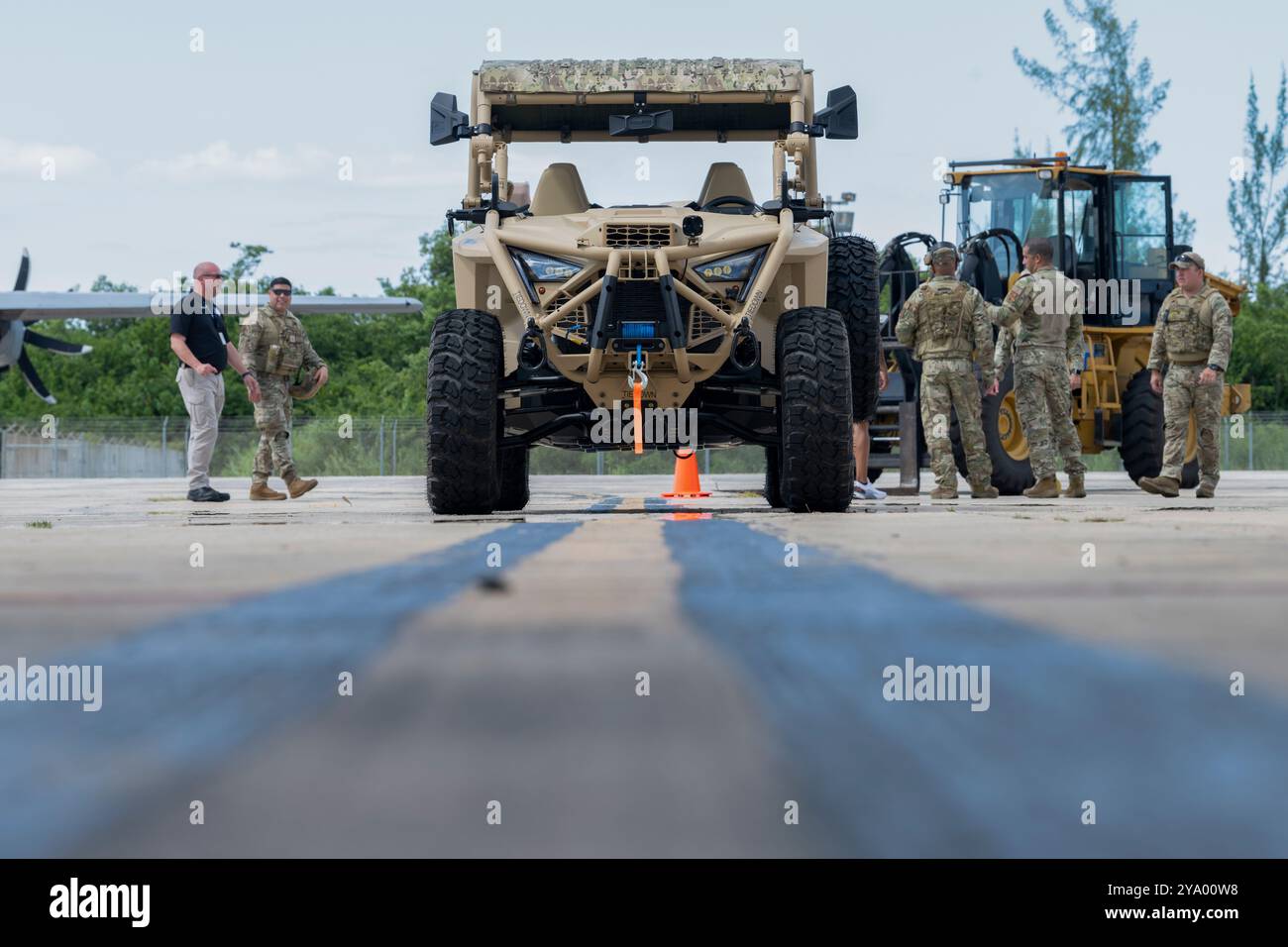Detailed shot of a Military Polaris UTV MRZR A4, during the Contingency ...