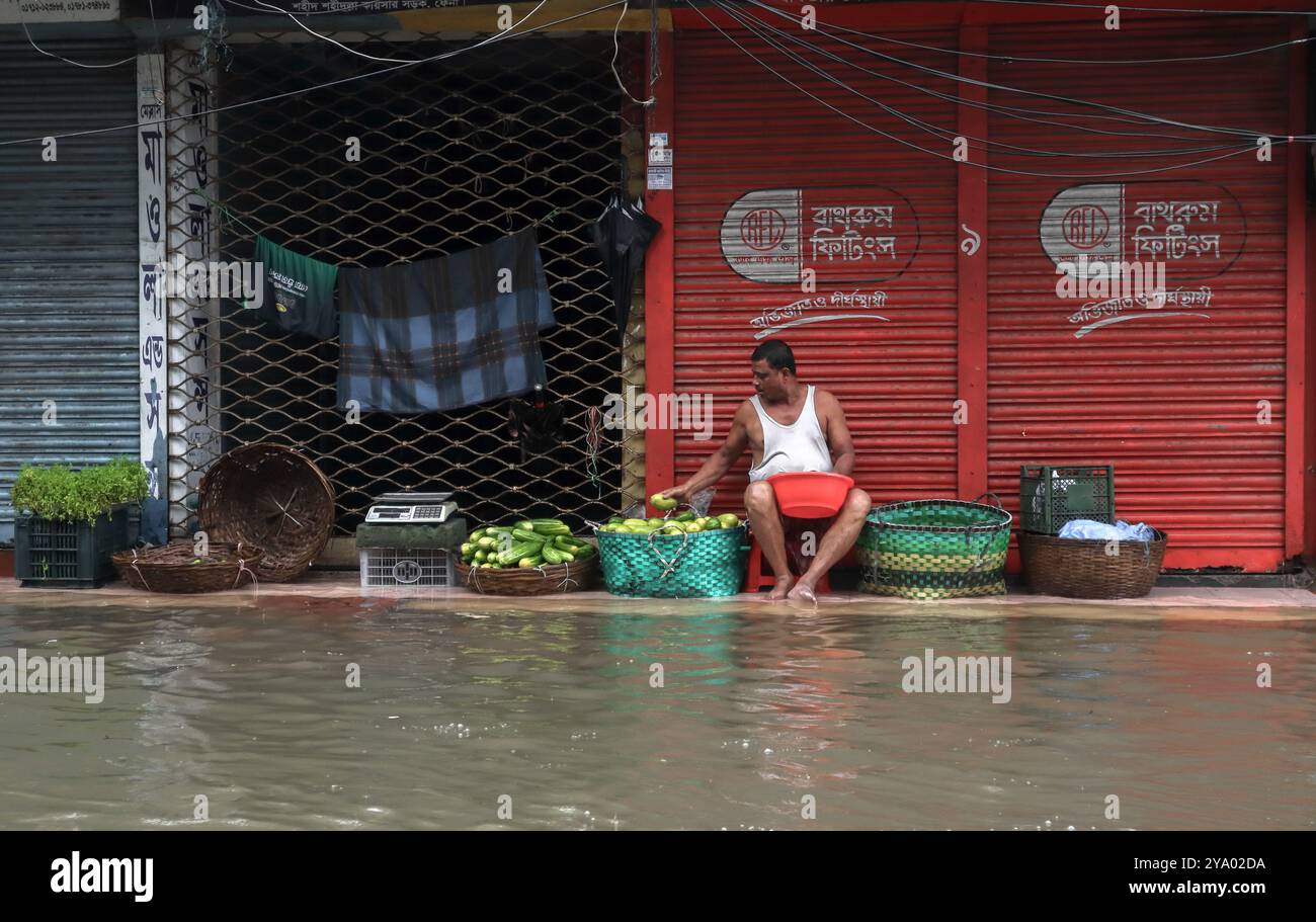 August 22, 2024, Feni, Chittagong, Bangladesh: Floods occur in Feni ...