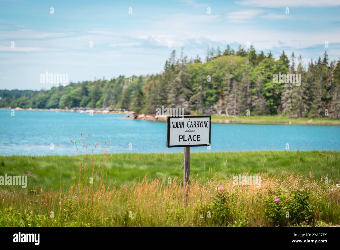 Indian Carrying Place, Deer Isle, Maine Stock Photo - Alamy