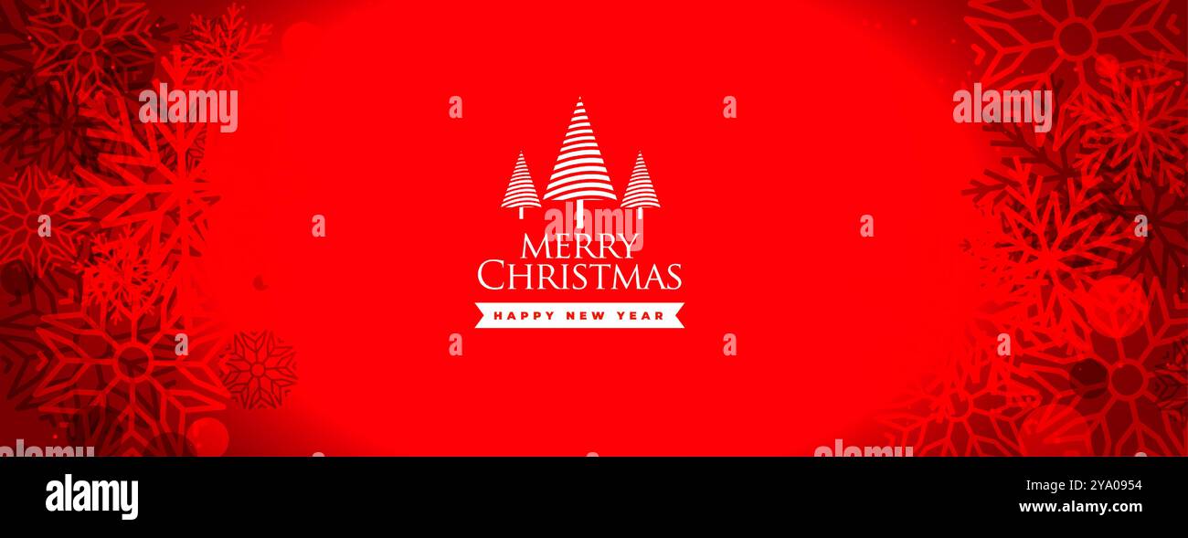 Christmas red banner Stock Vector Images - Alamy