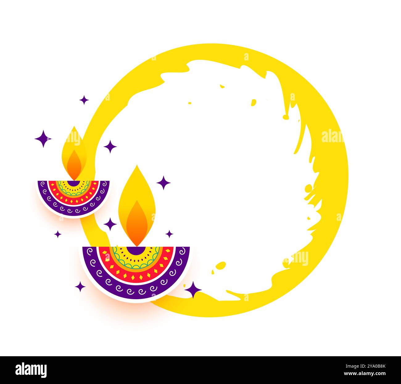 Happy shubh diwali text wishes hi-res stock photography and images - Alamy