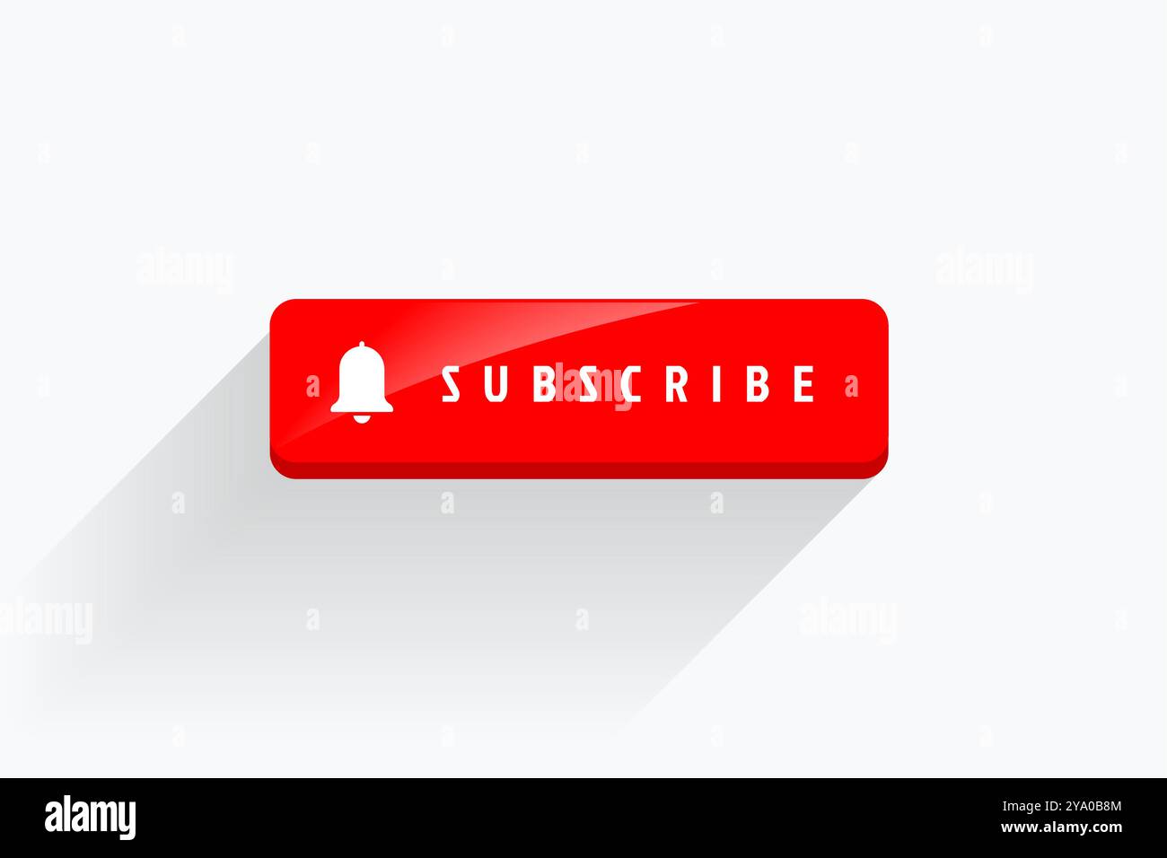 3d style subscription bell icon for web app vector Stock Vector Image & Art - Alamy