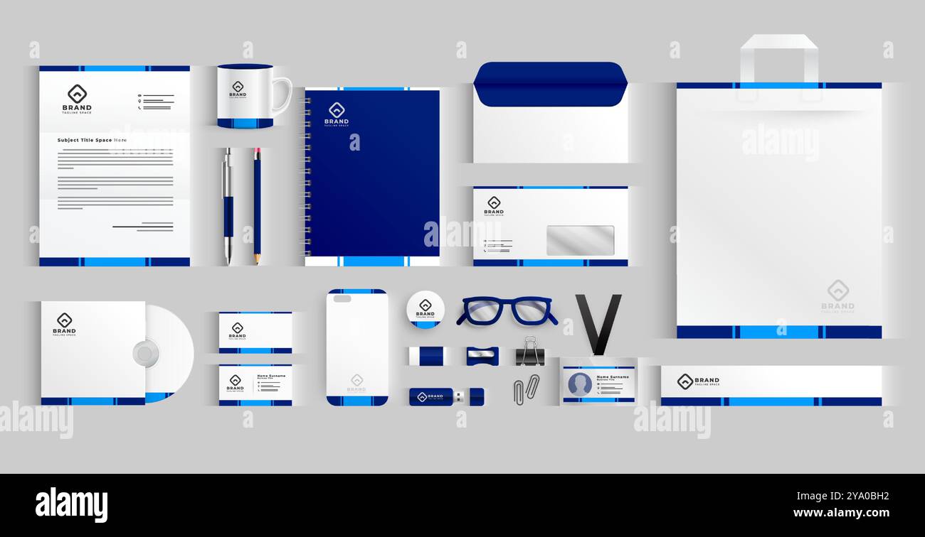 collection of corporate business stationery brochure for presentation ...