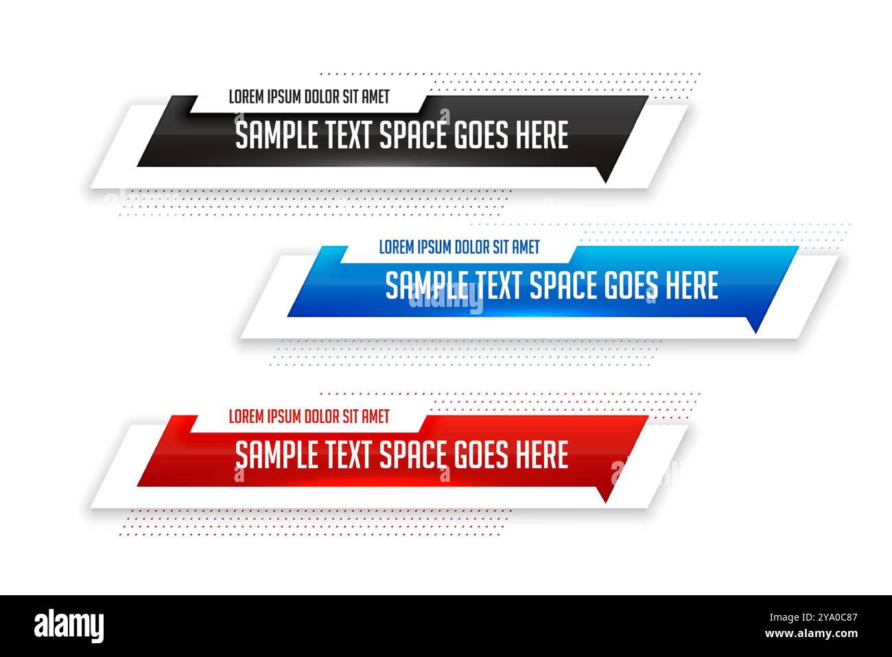 collection of dynamic lower third titles banner for broadcast channel ...