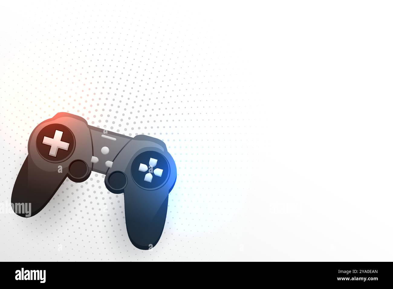 electronic game controller background with text space vector Stock ...
