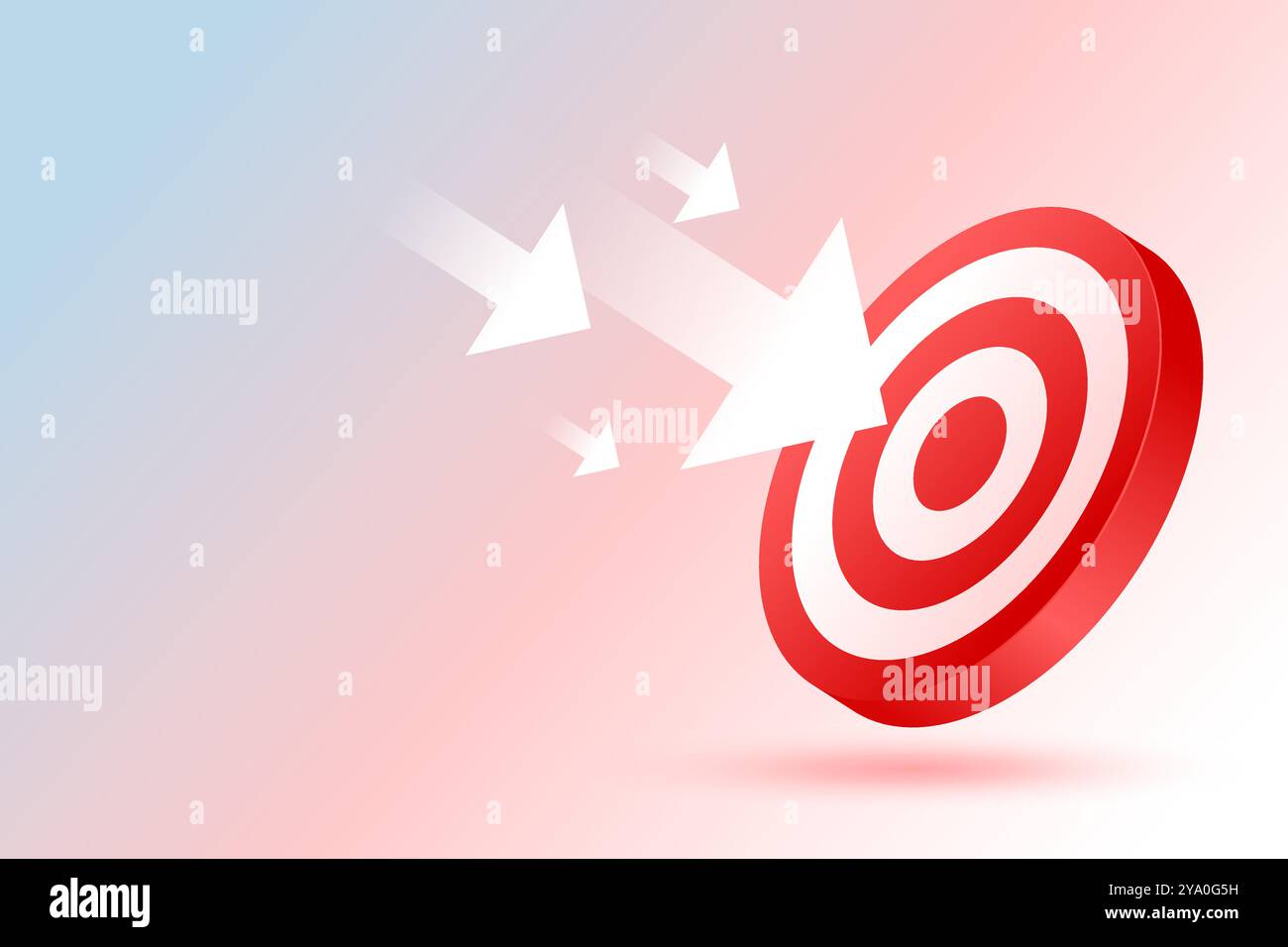 corporate strategy target board hitting by arrows design vector Stock ...