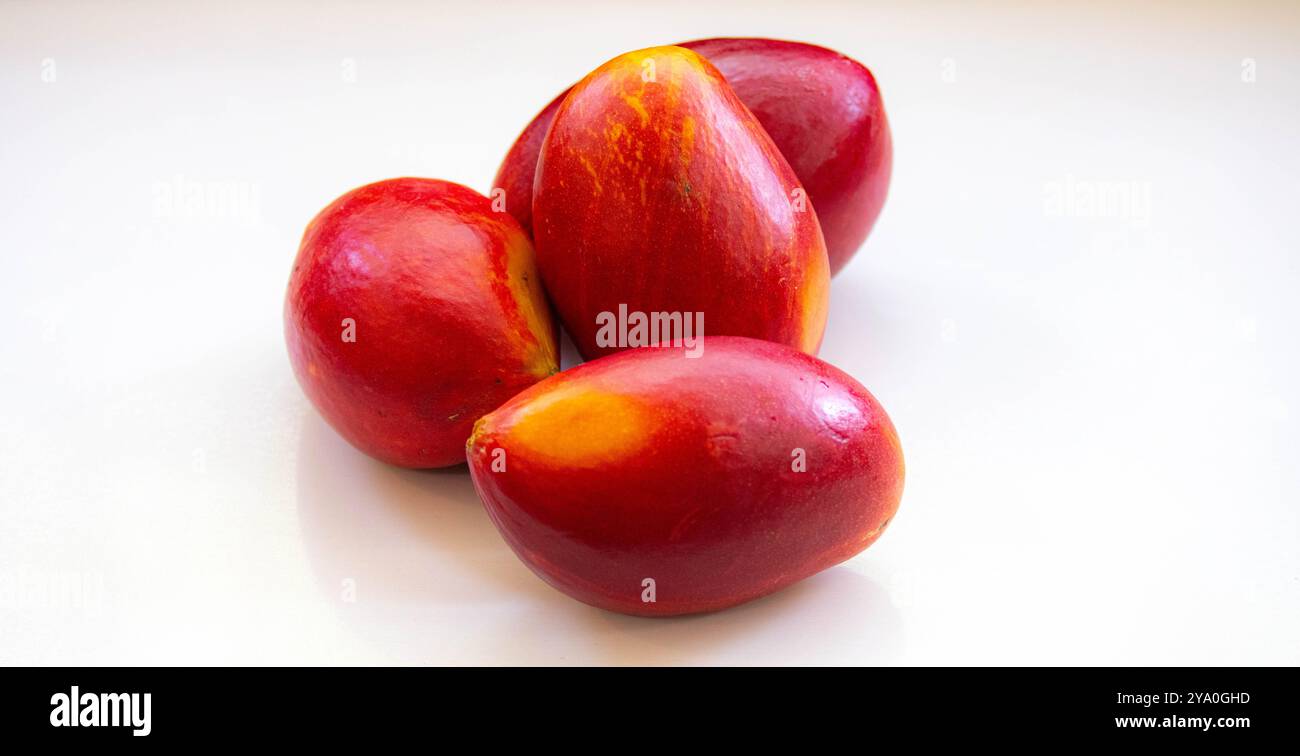 Brazilian mangoes of the Palmer species, ripe and isolated Stock Photo ...
