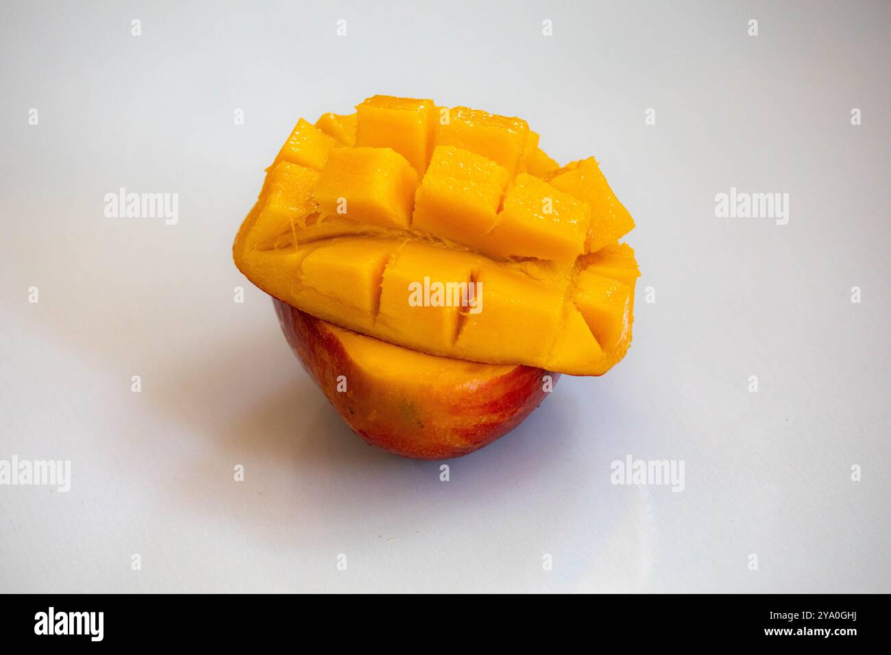 Brazilian mangoes of the Palmer species, ripe and isolated Stock Photo ...