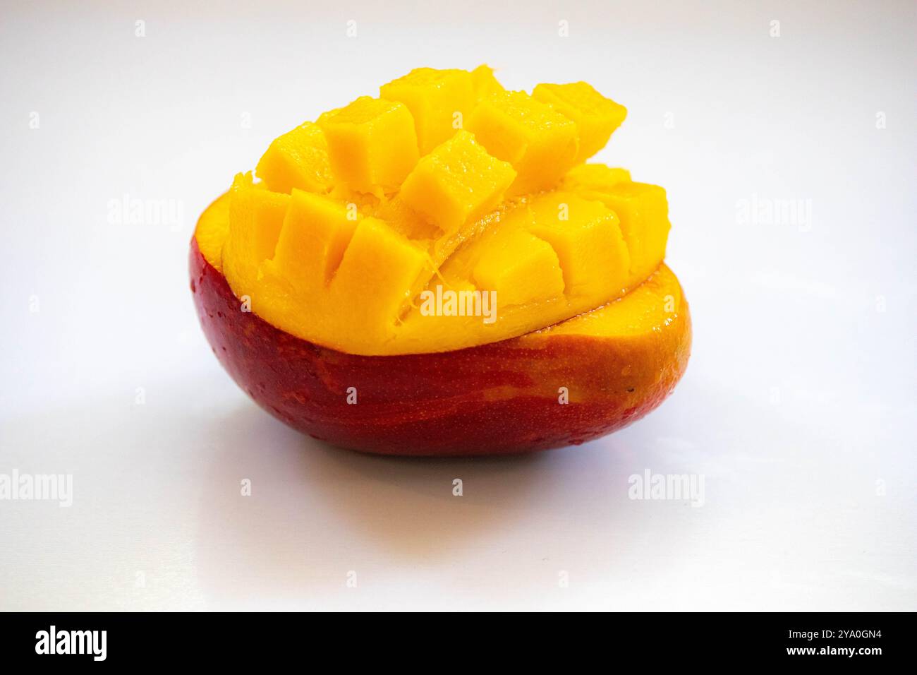 Brazilian mangoes of the Palmer species, ripe and isolated Stock Photo ...