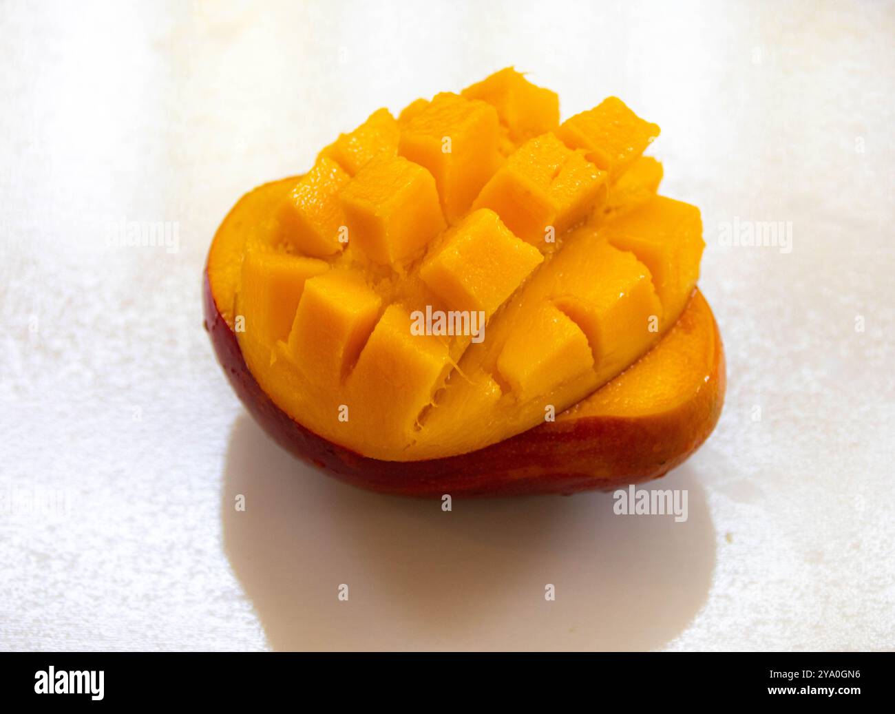 Brazilian mangoes of the Palmer species, ripe and isolated Stock Photo ...