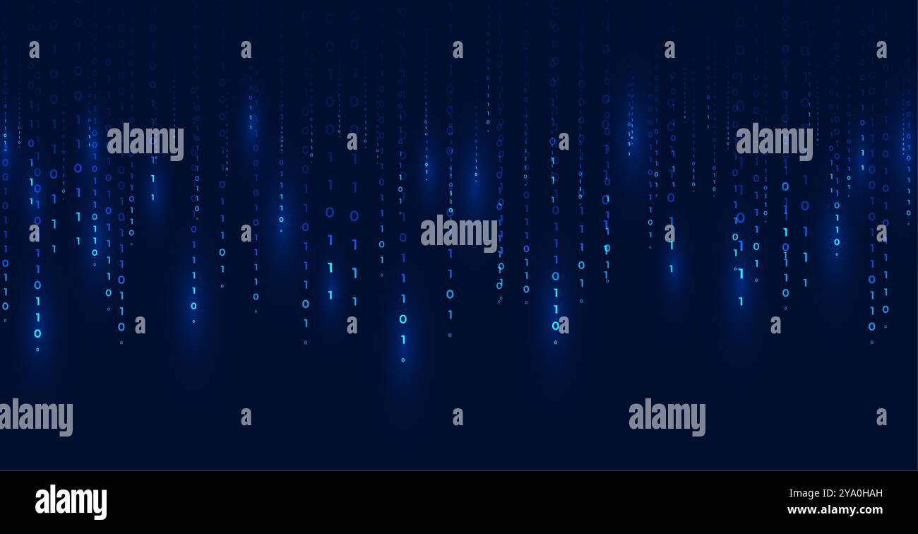 digital binary code and streaming data wallpaper design vector Stock Vector Image & Art - Alamy